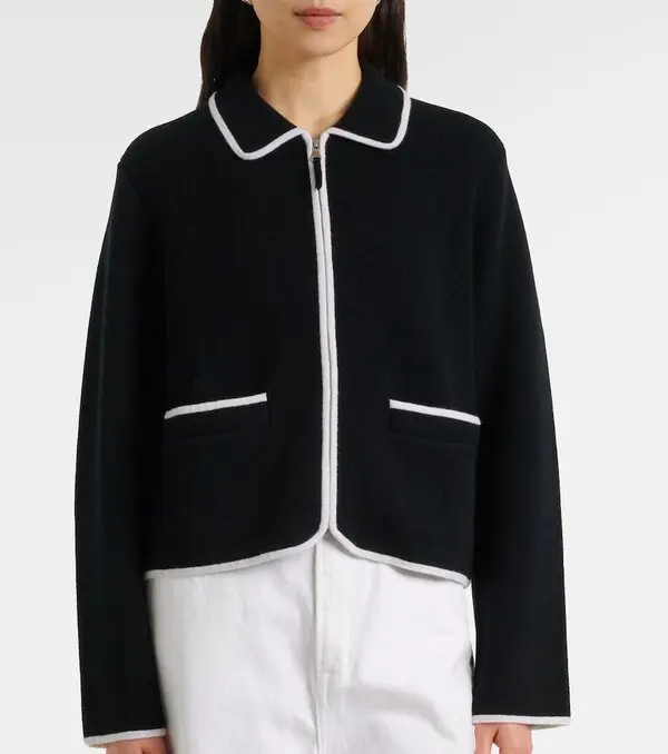 Jardin Des Orangers Wool And Cashmere Zip-up Sweater