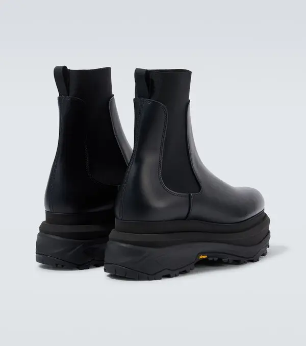 Sacai Leather Chelsea Boots