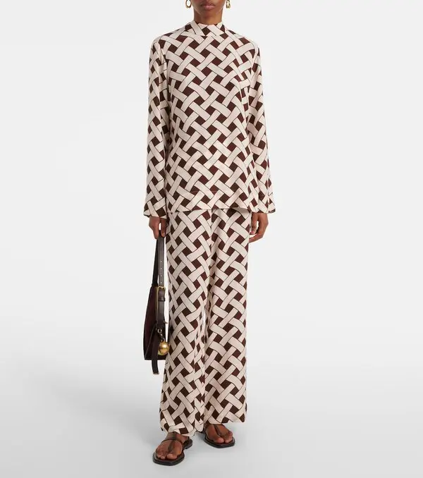 Rixo Libra Printed Blouse