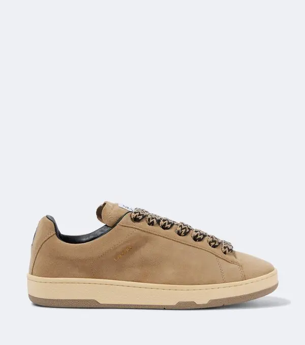 LANVIN Curb Lite Suede Sneakers - Beige