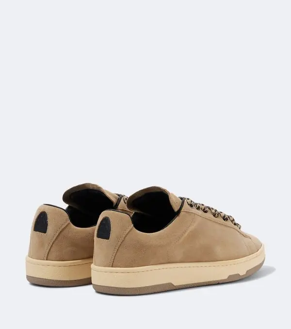 LANVIN Curb Lite Suede Sneakers - Beige