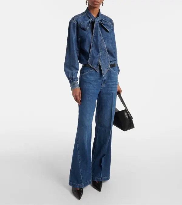 FRAME Le Baggy Palazzo Wide-leg Jeans
