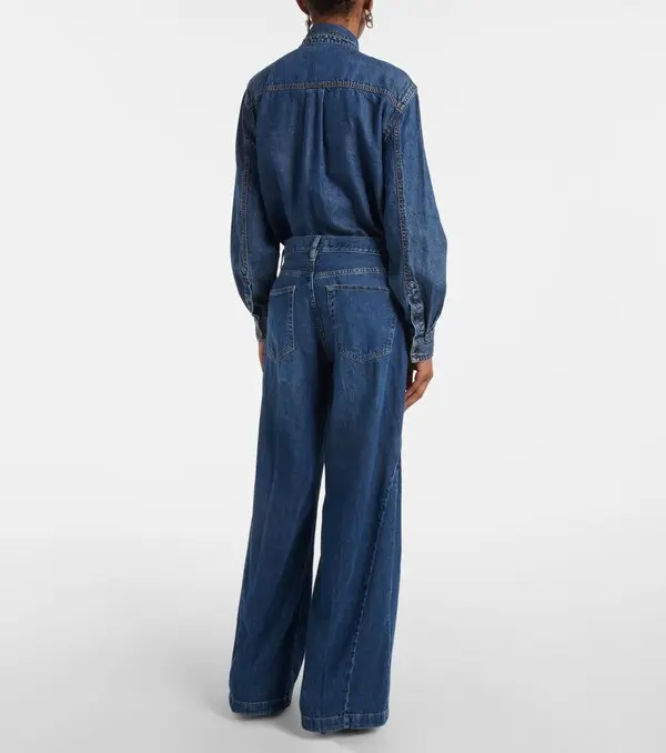 FRAME Le Baggy Palazzo Wide-leg Jeans