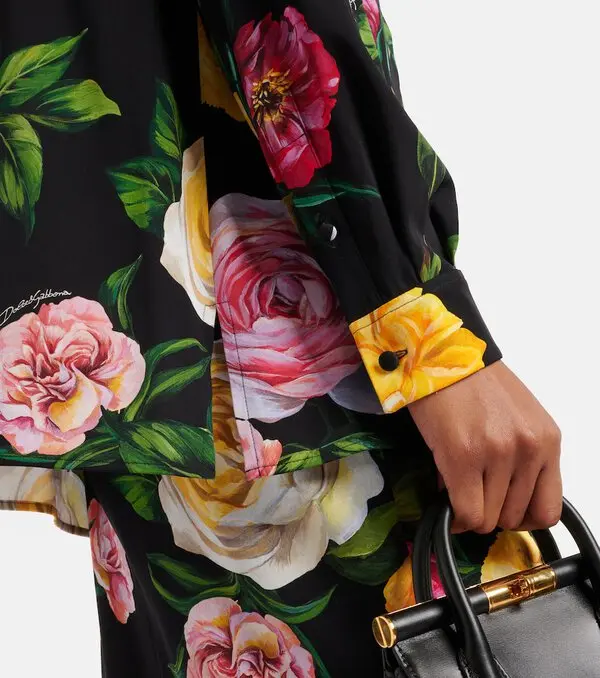 Dolce & Gabbana Floral Silk-blend Shirt