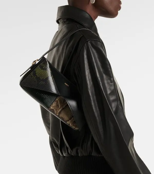 Coperni Snake-effect Leather Shoulder Bag