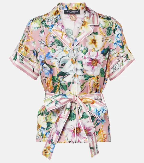 Dolce & Gabbana Floral Silk Shirt - Multicoloured