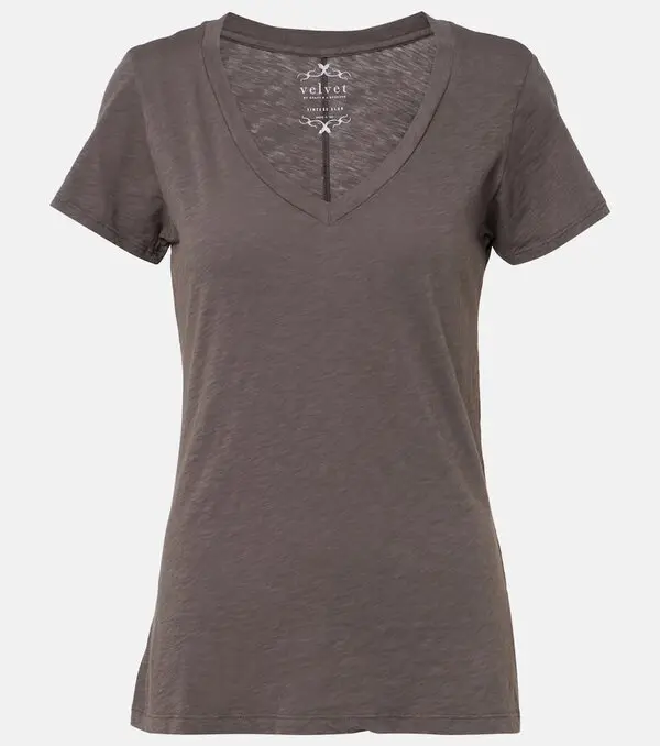 Velvet By Graham & Spencer Lilith Cotton Jersey T-shirt