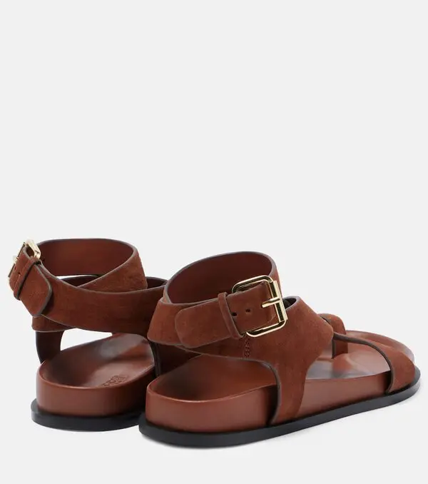 A.emery Jalen Suede Sandals - Brown