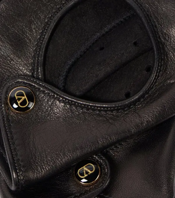 Valentino Garavani Leather Fingerless Gloves