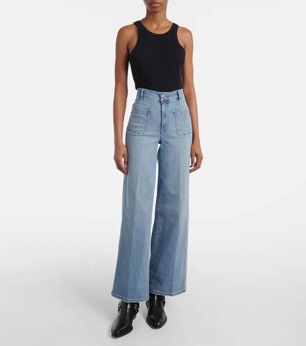 FRAME Le Slim Palazzo Wide-leg Jeans