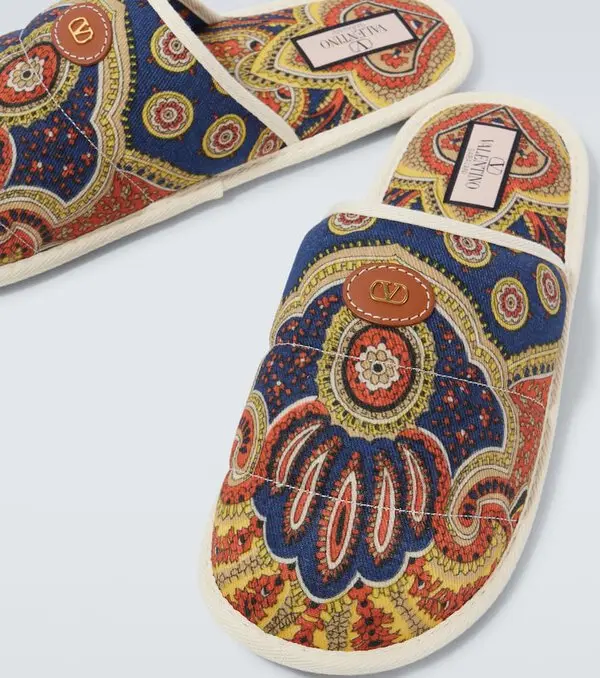 Valentino Garavani Paisley Slides