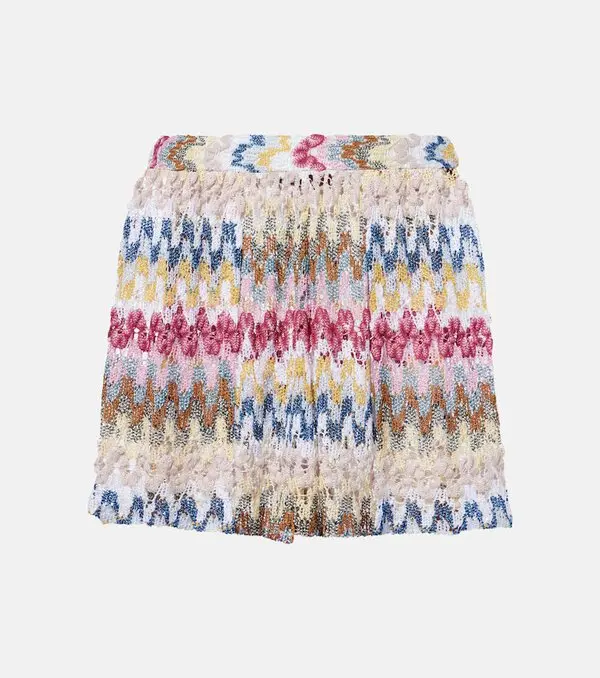 Missoni Knitted Lame Shorts