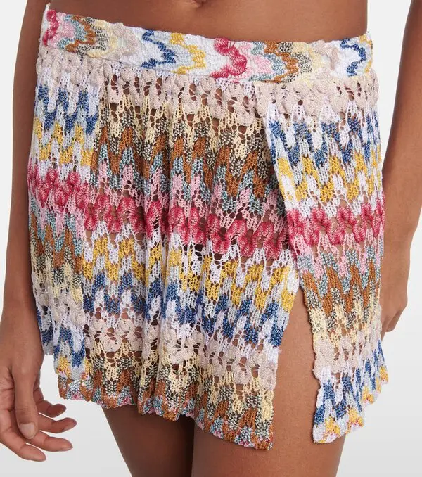 Missoni Knitted Lame Shorts