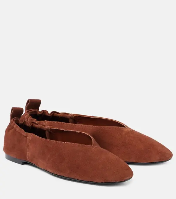 A.emery Brie Suede Ballet Flats - Brown