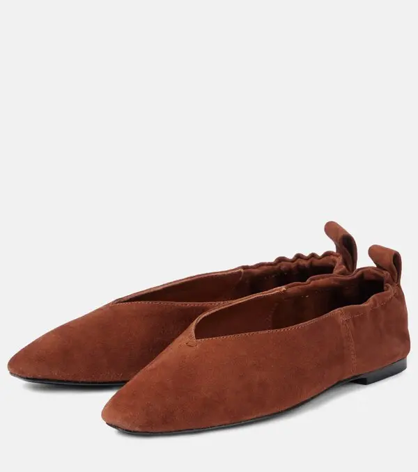 A.emery Brie Suede Ballet Flats - Brown