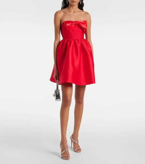 SELF-PORTRAIT Bow-detailed Minidress