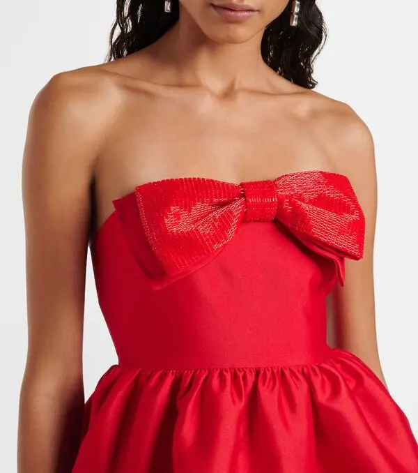 SELF-PORTRAIT Bow-detailed Minidress