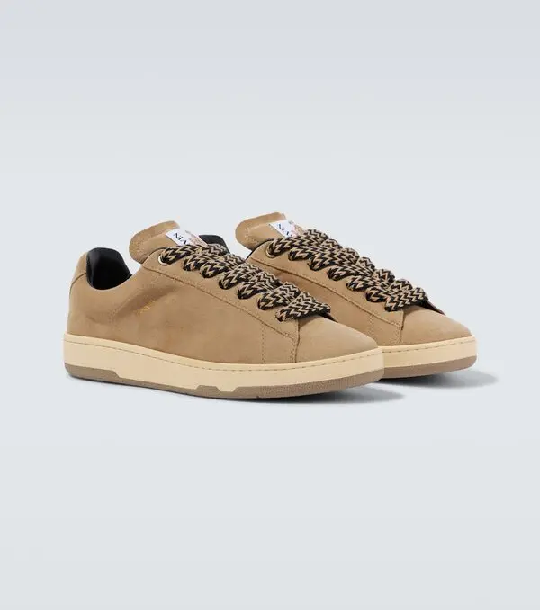 LANVIN Curb Lite Suede Sneakers