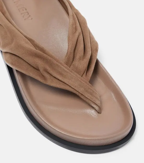 A.emery Shaw Suede Thong Sandals
