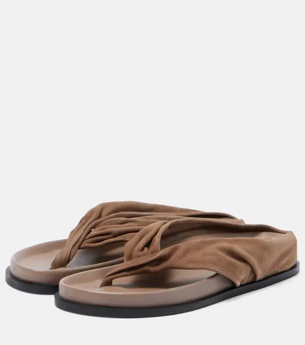 A.emery Shaw Suede Thong Sandals