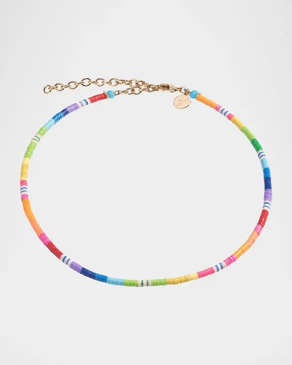 ELSIE FRIEDA Louise Choker With 3mm Heishi Beads - Tutti Frutti