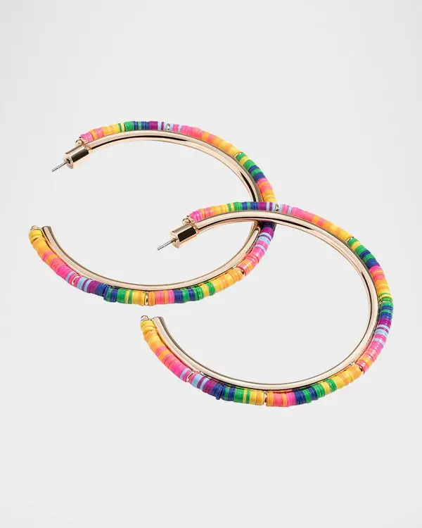 ELSIE FRIEDA Anguilla Hoop Earrings - Bright Side