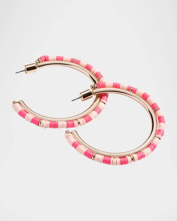 ELSIE FRIEDA Mini Anguilla Hoop Earrings - Hot Flash