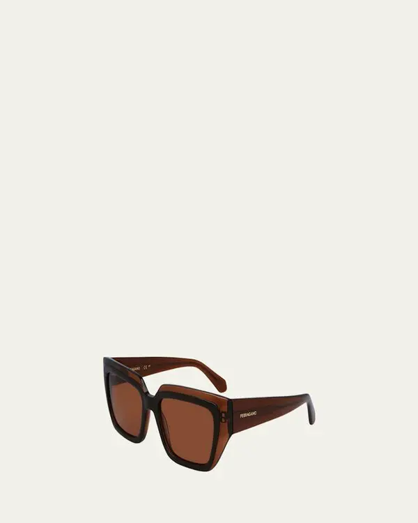 FERRAGAMO Logo Butterfly Sunglasses