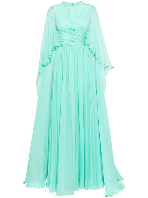 Zuhair Murad Flared Chiffon Gown