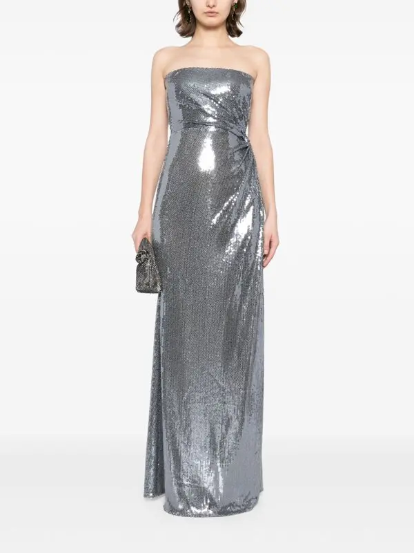 Alex Perry Twisted Sequinned Gown