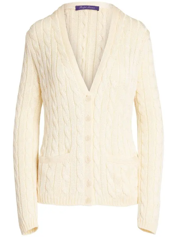 Ralph Lauren V-neck Cardigan - Neutrals