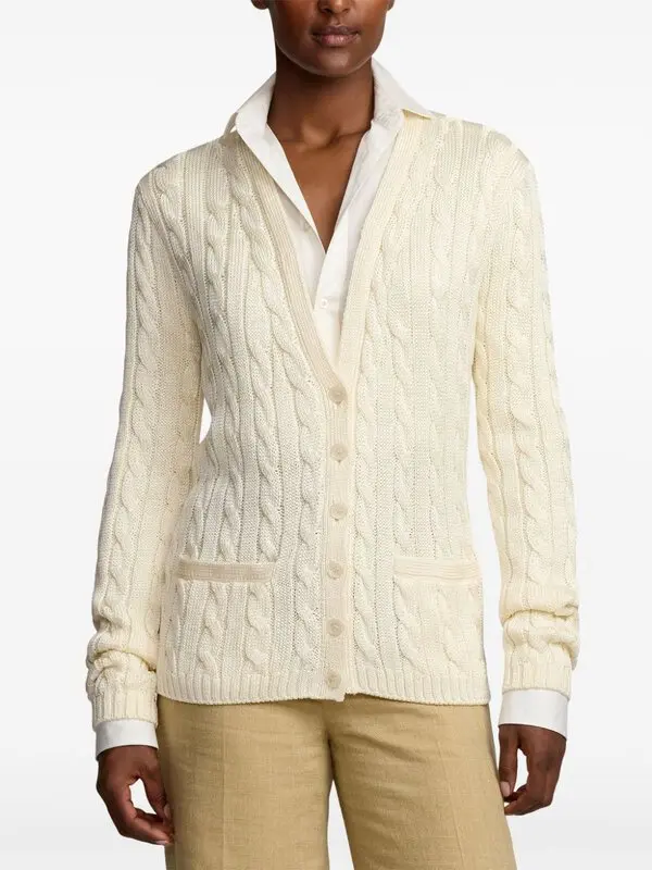 Ralph Lauren V-neck Cardigan - Neutrals