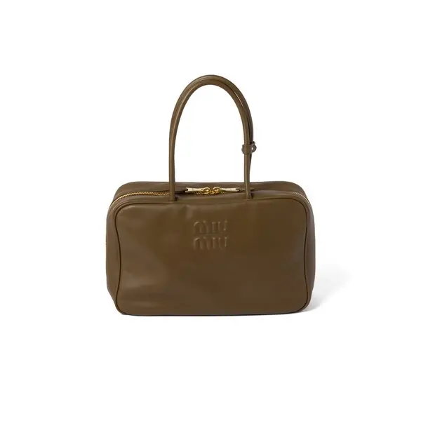 Miu Miu Beau Leather Bag - Tundra