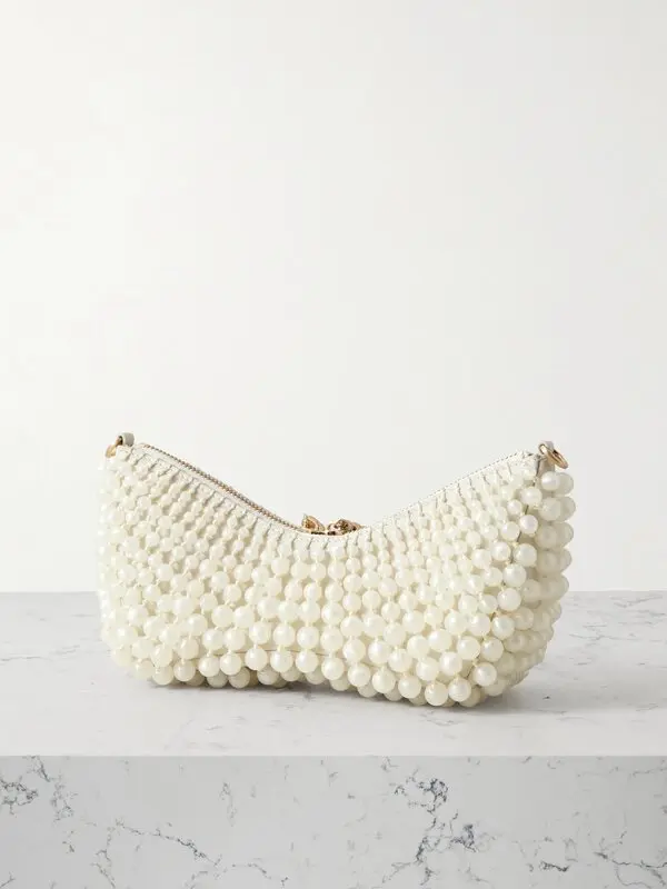 Cult Gaia Mercier Beaded Clutch