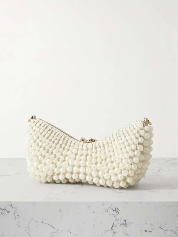 Cult Gaia Mercier Beaded Clutch