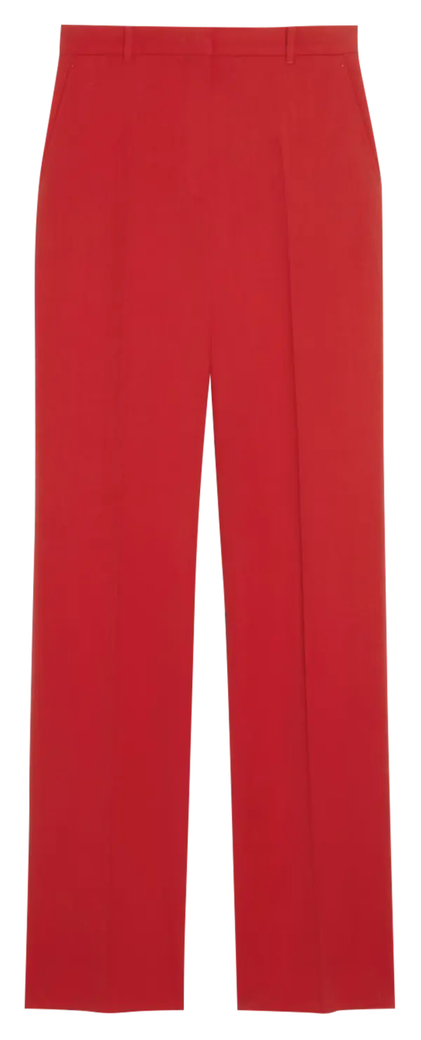Max Mara Straight-fit Wool Satin Trousers
