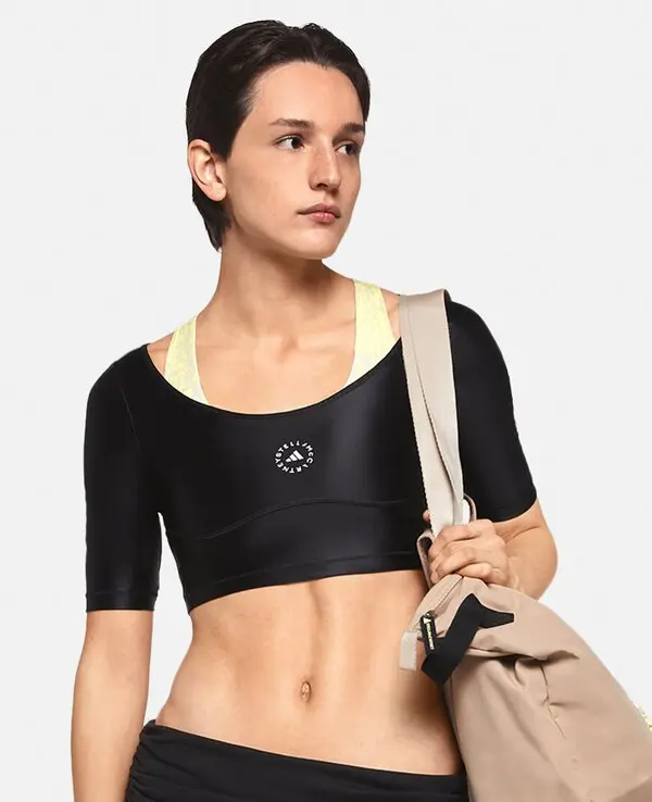 Stella McCartney Truelife Scoop Neck Crop Top
