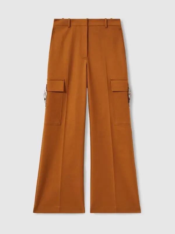 REISS Mariane Wide-leg Combat Trousers