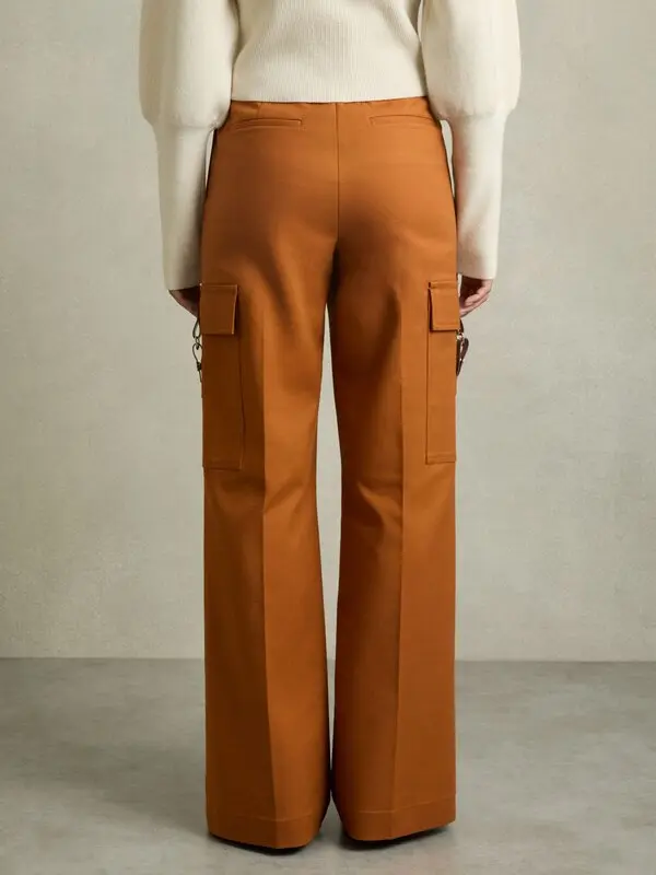 REISS Mariane Wide-leg Combat Trousers
