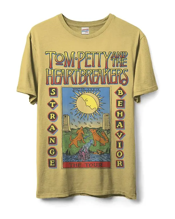 Junk Food Clothing Tom Petty Strange Behavior Flea Market Tee - Dusty Citron