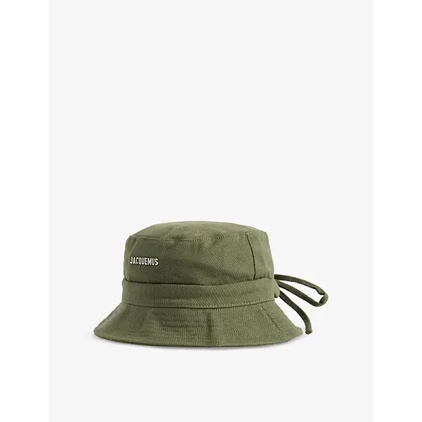 Jacquemus Le Bob Gadjo Cotton Bucket Hat - Khaki