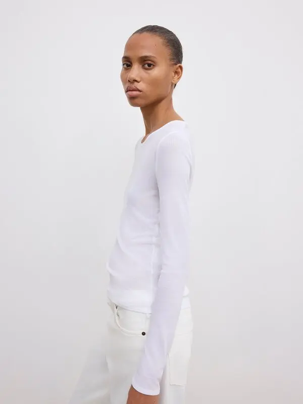 HOUSE OF DAGMAR Lyocell Top - White