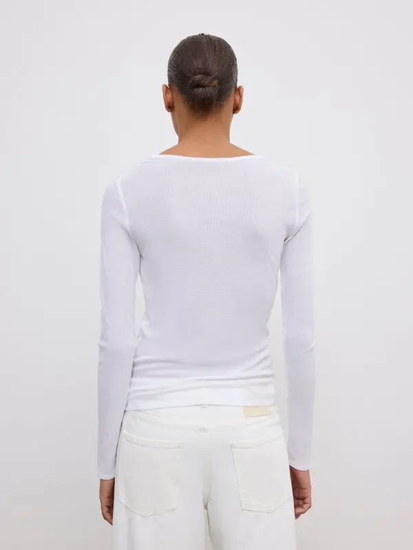 HOUSE OF DAGMAR Lyocell Top - White