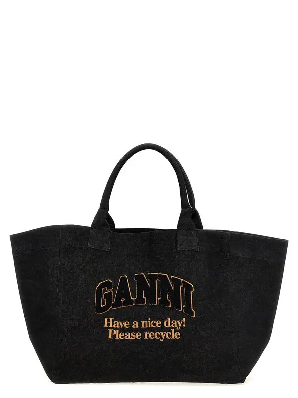 GANNI Xxl Denim Shopper