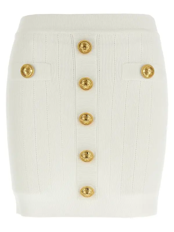 Balmain Chiocciola' Skirt - White