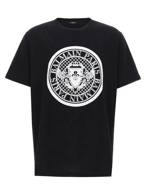 Balmain Velvet Logo T Shirt