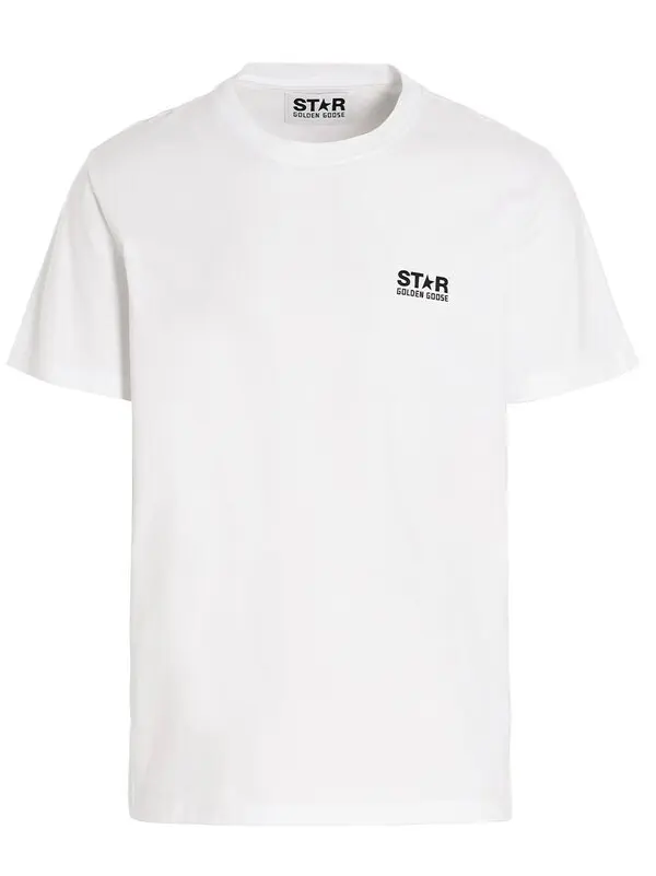 GOLDEN GOOSE Logo T Shirt - White/black