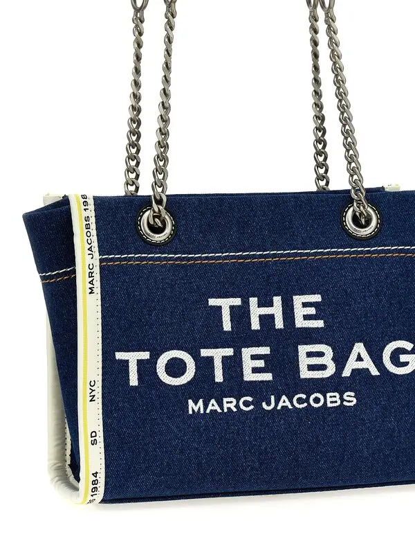 Marc Jacobs Denim Chain Small Tote - Blue - 6% Off