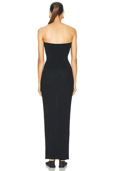 Christopher Esber Slash Strapless Dress - Black