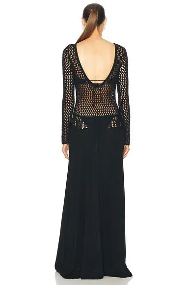 Christopher Esber Grafted Long Sleeve Dress